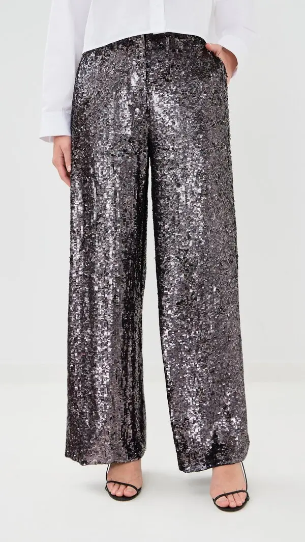 TWP Sequined Wide Leg Pants