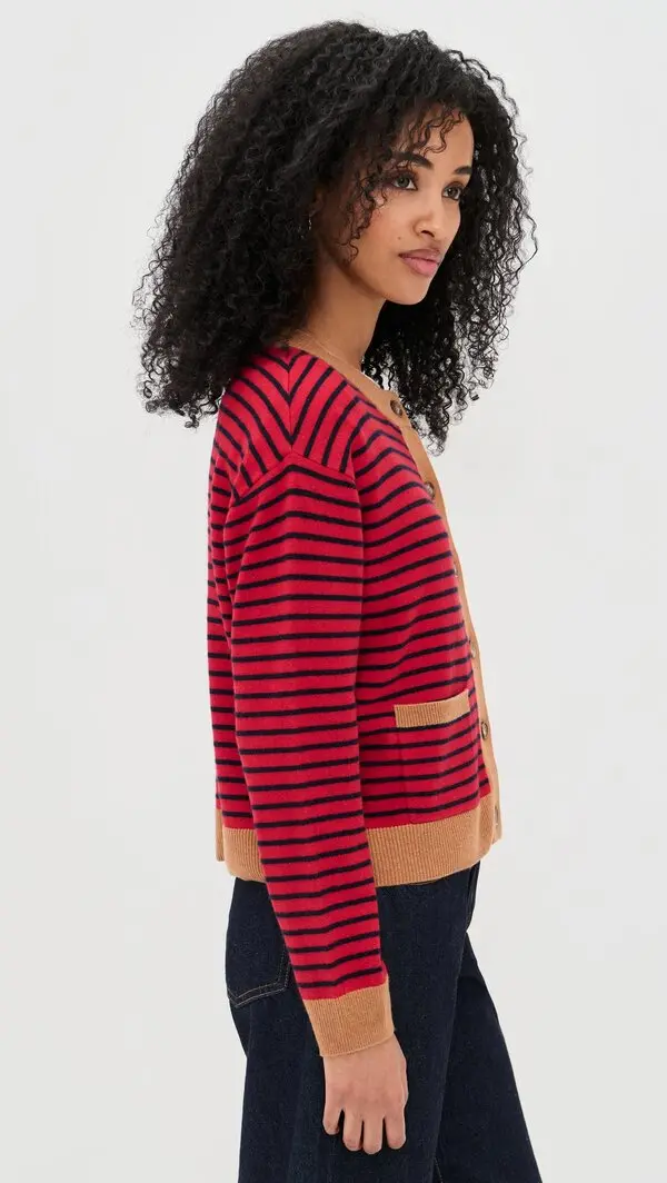 Xirena Lillian Cardigan - Red Stripe