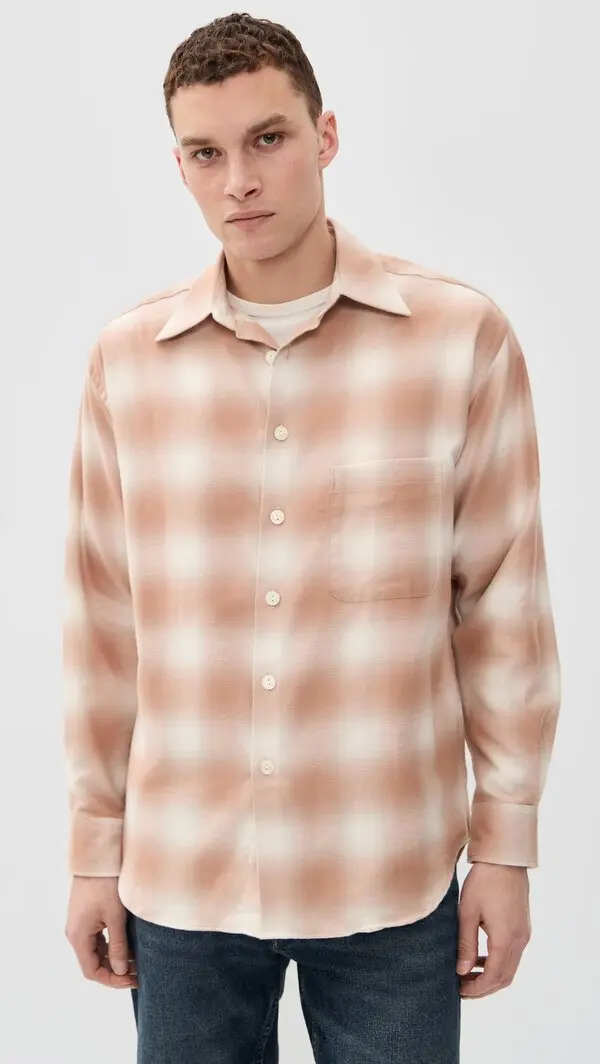 AARON LEVINE Shadow Flannel Shirt