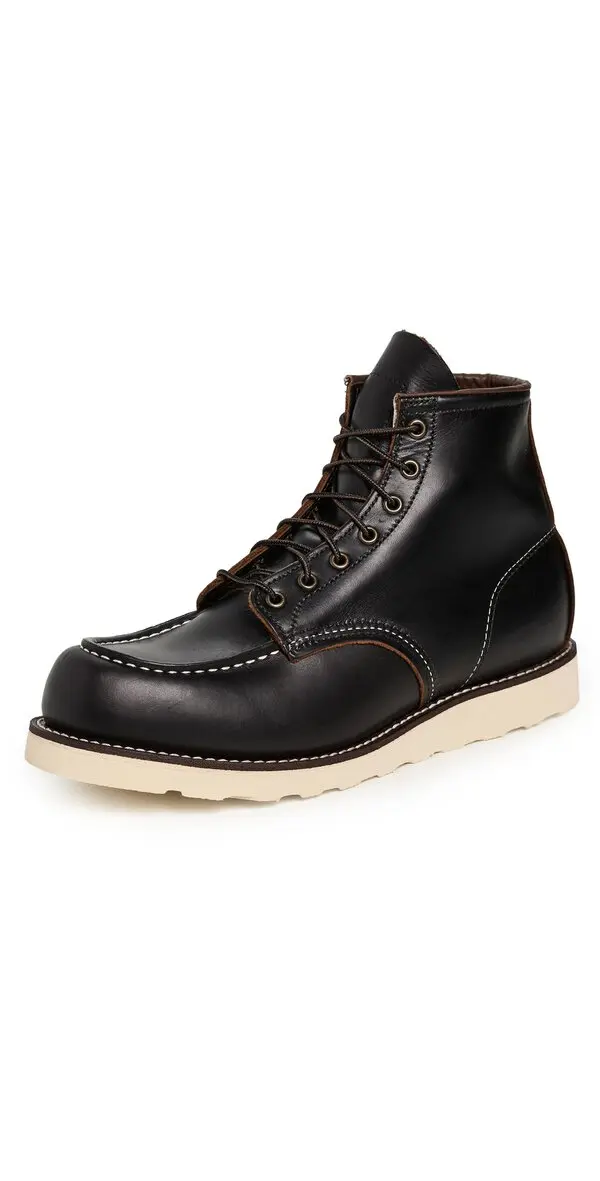 Red Wing Classic Moc Leather Boots - Black Prairie