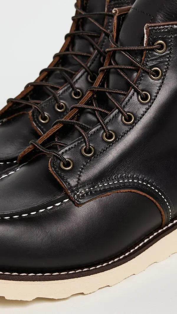 Red Wing Classic Moc Leather Boots - Black Prairie