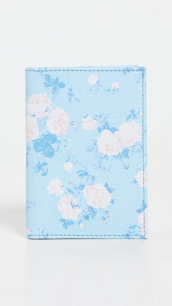 LoveShackFancy Passport Case - Whisper Blue