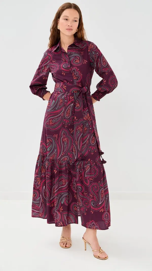 Figue Indiana Paisley Midi Dress
