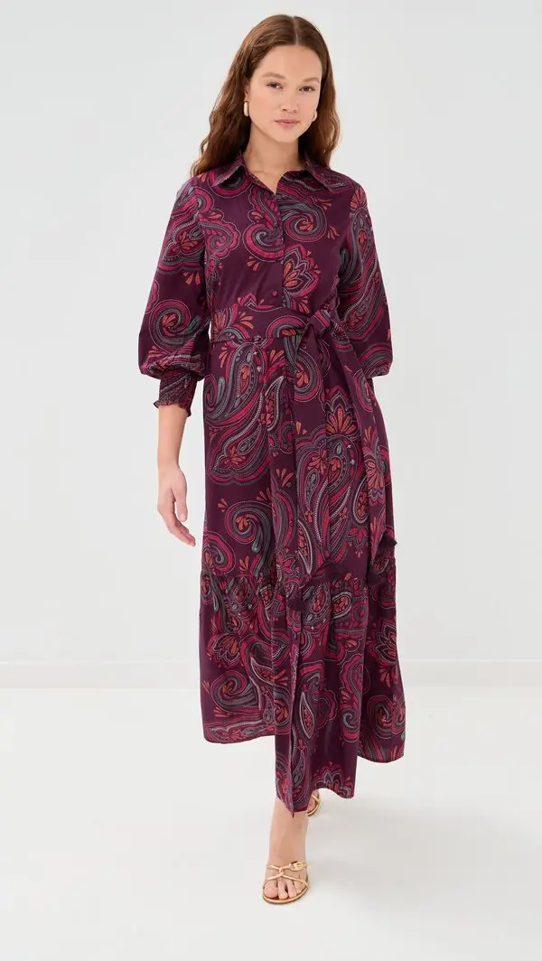Figue Indiana Paisley Midi Dress