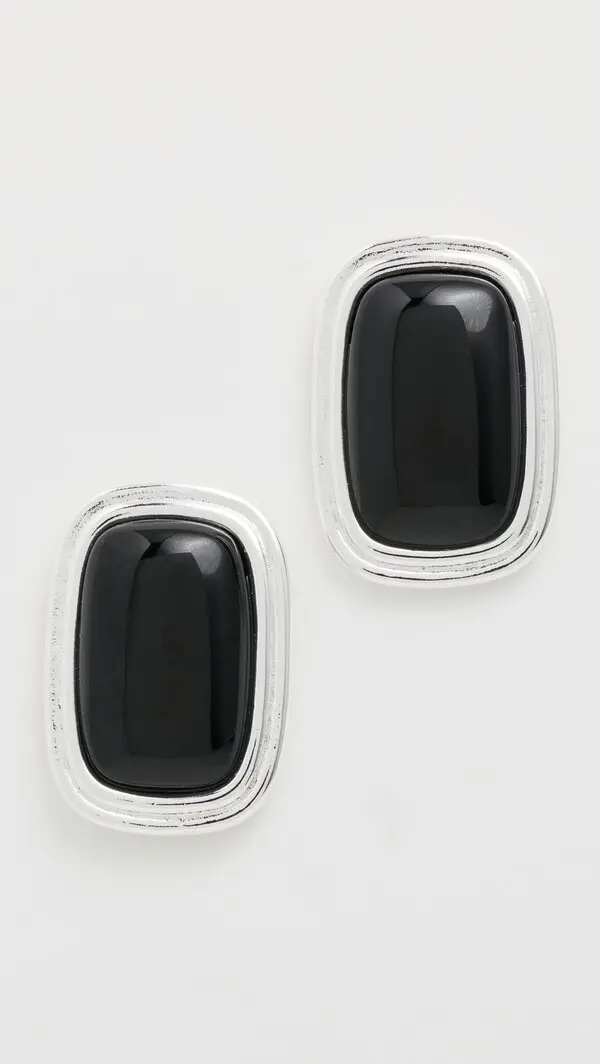 HEAVEN MAYHEM Ribbon Stud Earrings - Silver