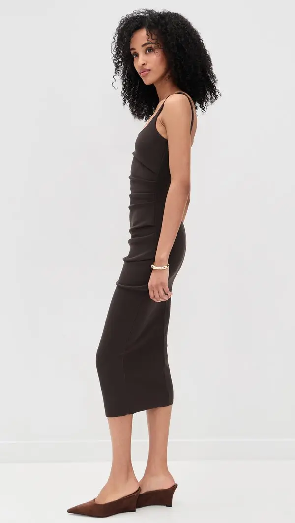 knee length dresses for ladies Karina tuck midi paradise pink – Dress to Impress Rentals