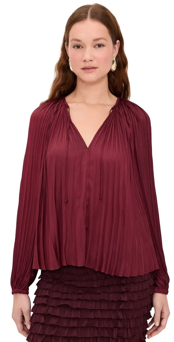 Ulla Johnson Electra Blouse - Claret