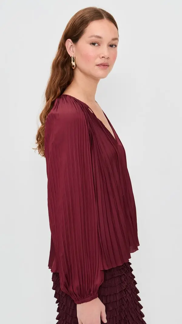 Ulla Johnson Electra Blouse - Claret
