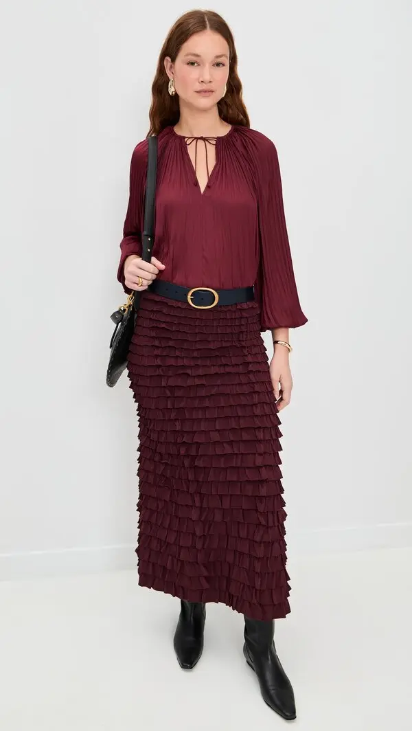 Ulla Johnson Electra Blouse - Claret