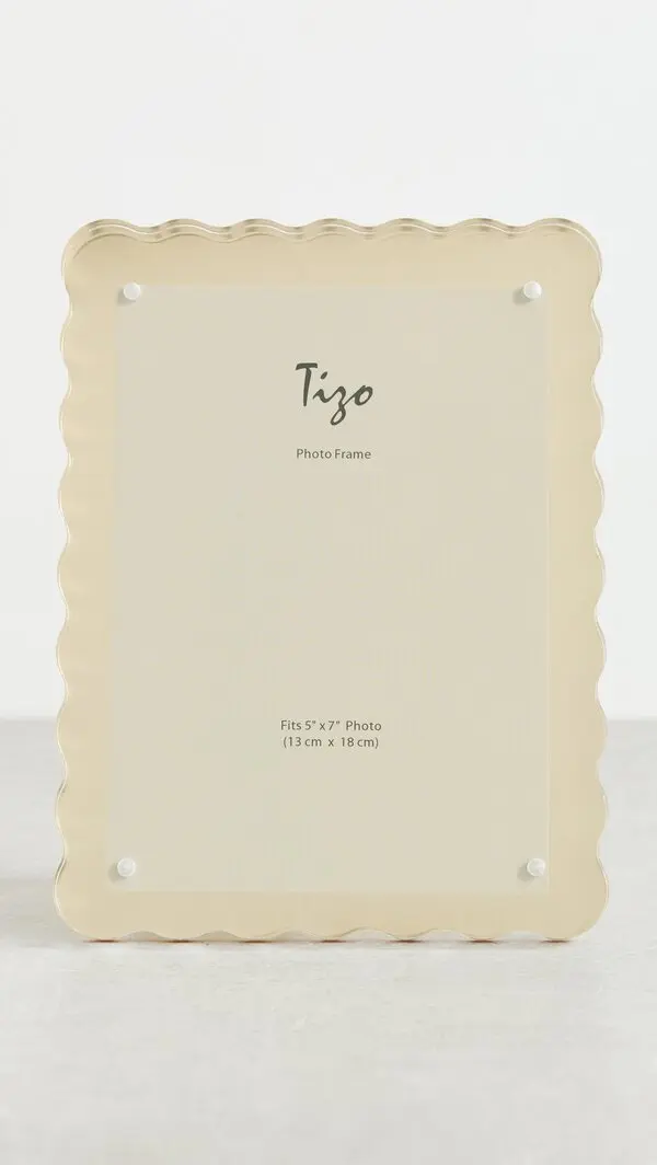 TIZO DESIGN Lucite 5x7 Frame - Gold