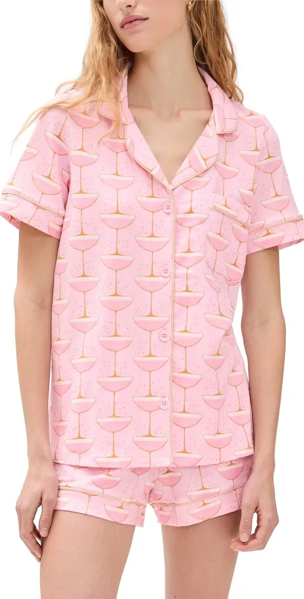 BEDHEAD PAJAMAS Short Pajama Set - Champagne Coupe