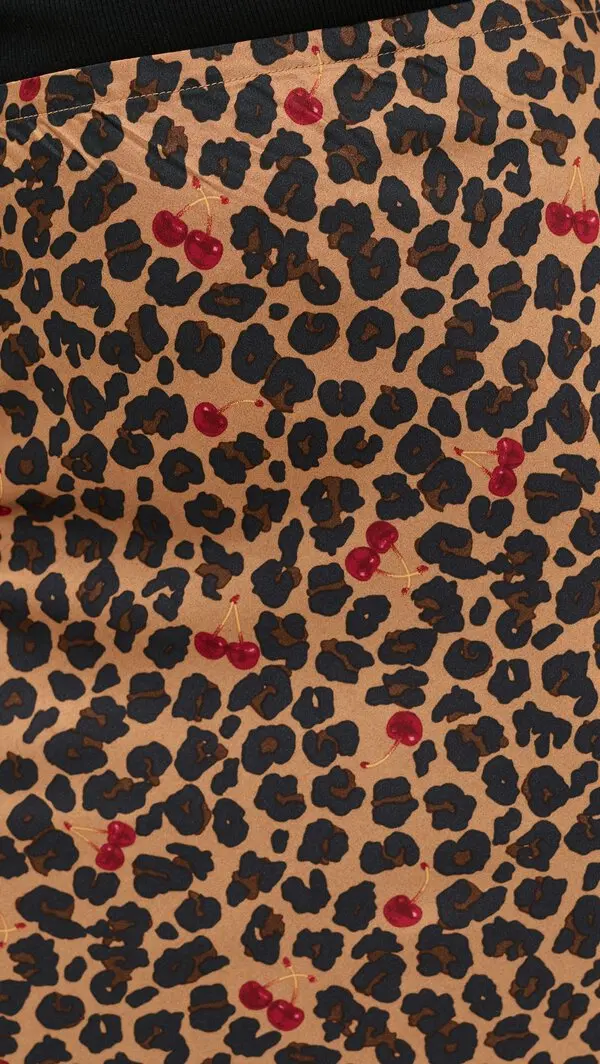 NEVER FULLY DRESSED Cherry Leopard Dorris Skirt - Brown