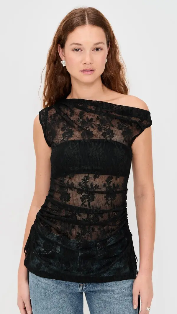 Lioness Ruched Off-shoulder Top