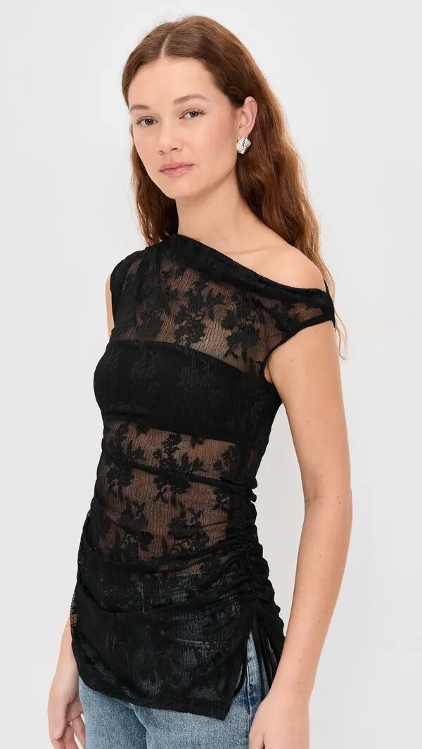 Lioness Ruched Off-shoulder Top