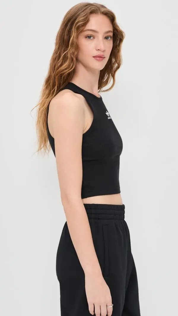 Adidas Essentials Ribbed Tank - Black