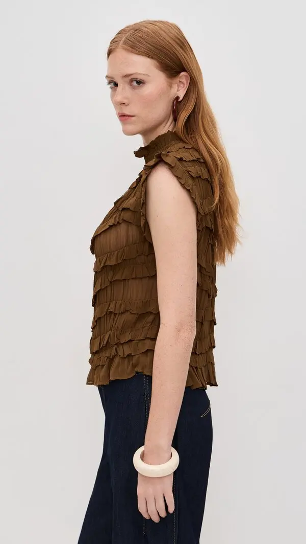 Rachel Comey Mali Ruffle Top