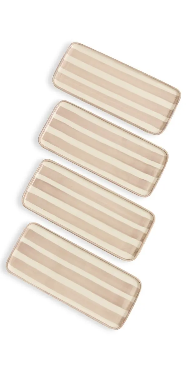 ZAFFERANO Lido Rectangular Plates Set Of 4