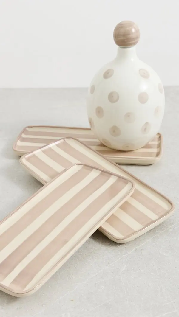 ZAFFERANO Lido Rectangular Plates Set Of 4