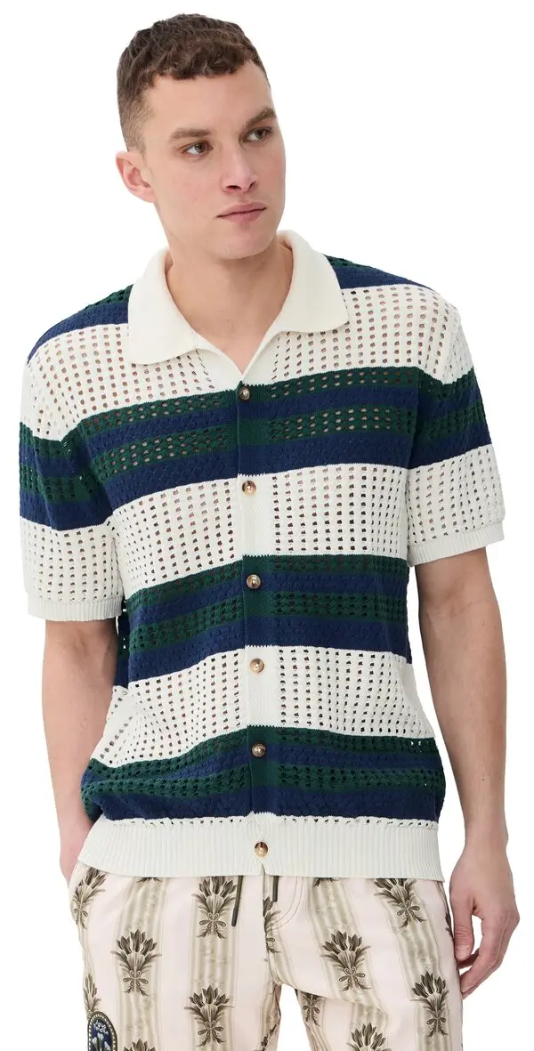 Agua Bendita Jared Crochet Shirt