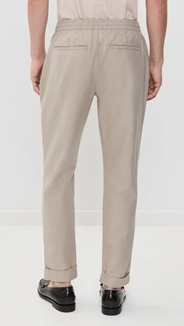 Onia Linen Cotton Stretch Cuff Pants