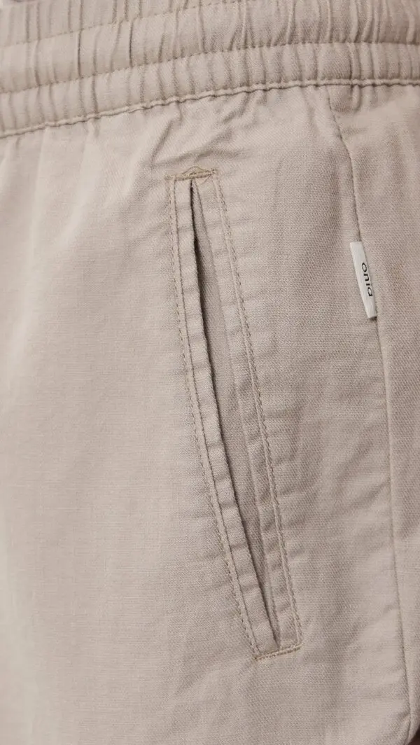 Onia Linen Cotton Stretch Cuff Pants