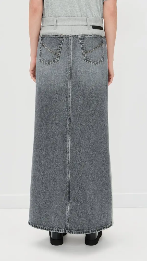 Stella McCartney Two-tone Denim Skirt