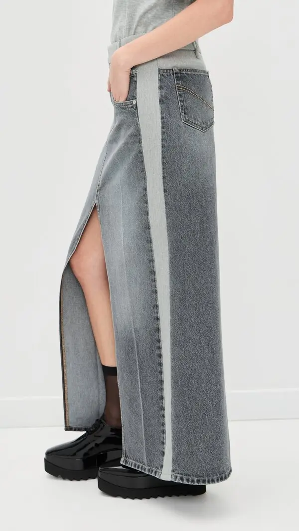 Stella McCartney Two-tone Denim Skirt