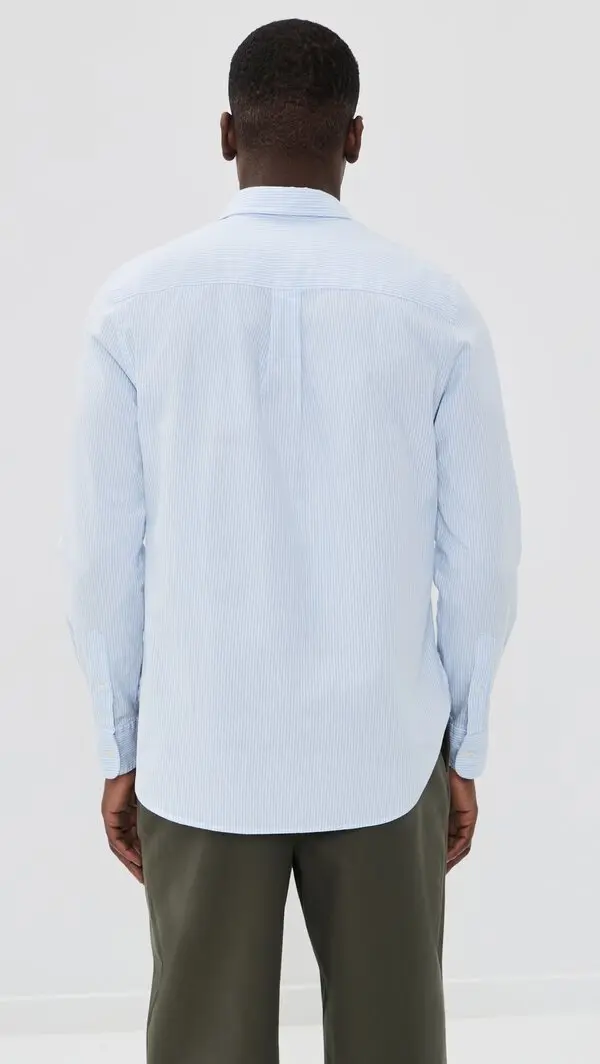 Officine Générale New Oxford Button Down Shirt - Candy Stripe