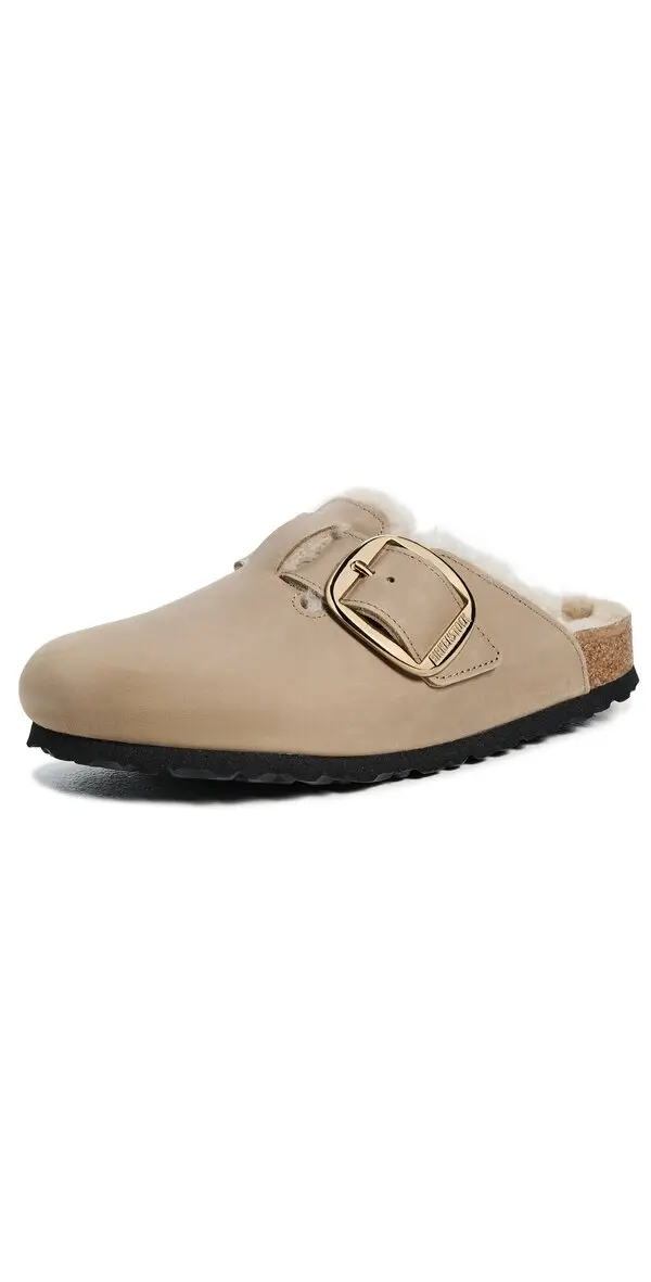 BIRKENSTOCK Boston Big Buckle Shearling Clogs