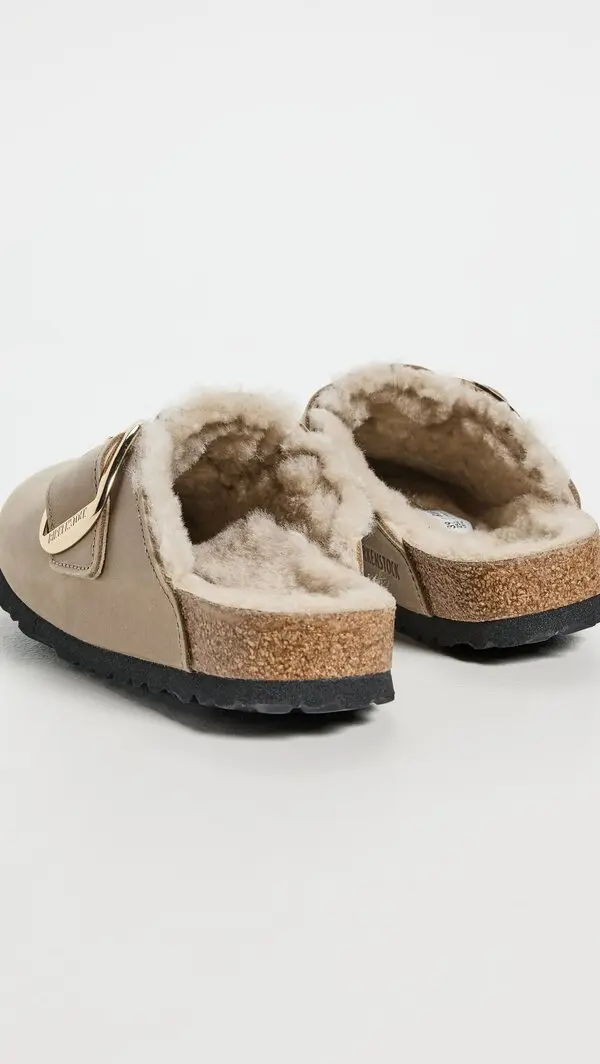 BIRKENSTOCK Boston Big Buckle Shearling Clogs