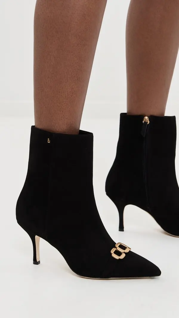 Larroude Mini Kate Ankle Boots - Black