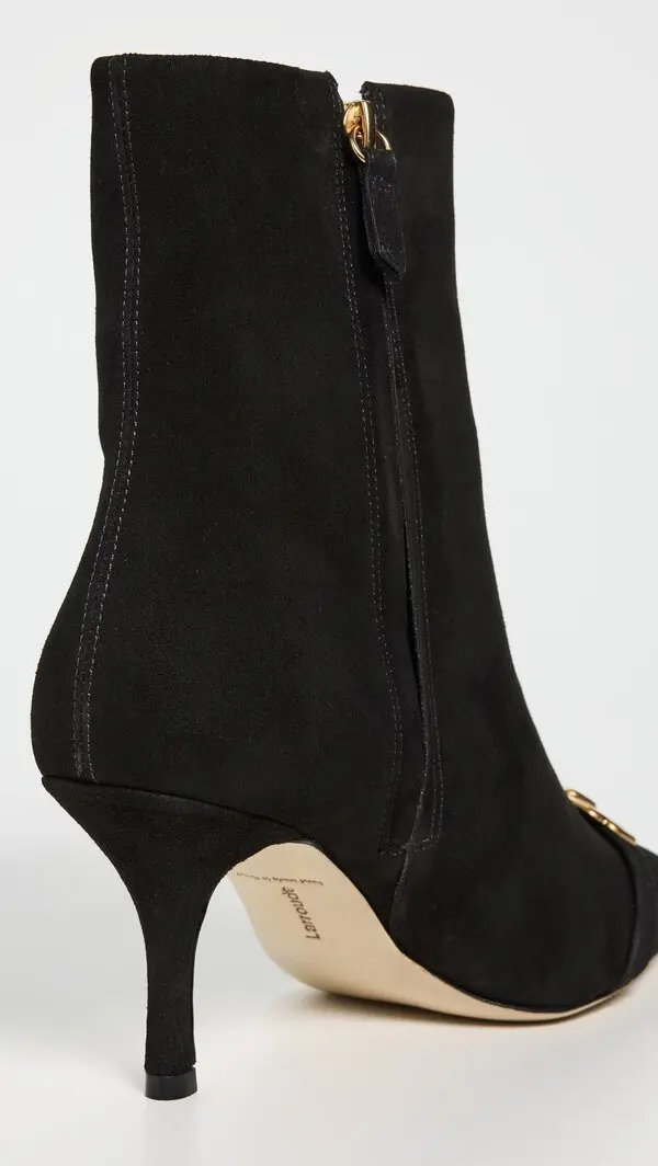 Larroude Mini Kate Ankle Boots - Black