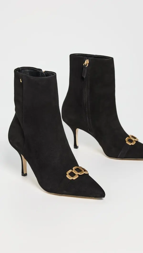 Larroude Mini Kate Ankle Boots - Black