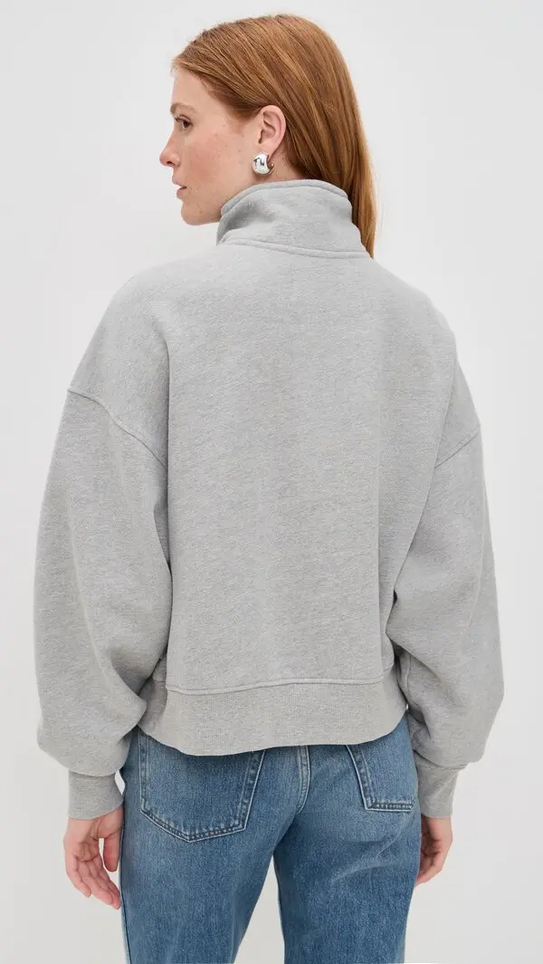 Citizens Of Humanity Mirelle Funnel Neck Sweatshirt - Heather Grey
