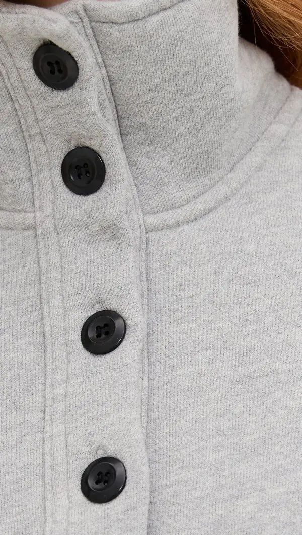 Citizens Of Humanity Mirelle Funnel Neck Sweatshirt - Heather Grey