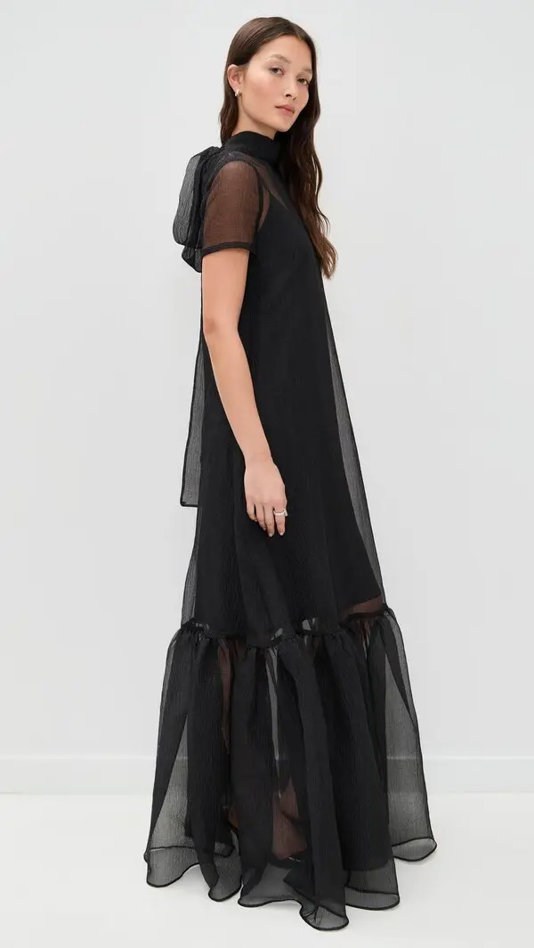 Staud Calluna Maxi Dress - Black