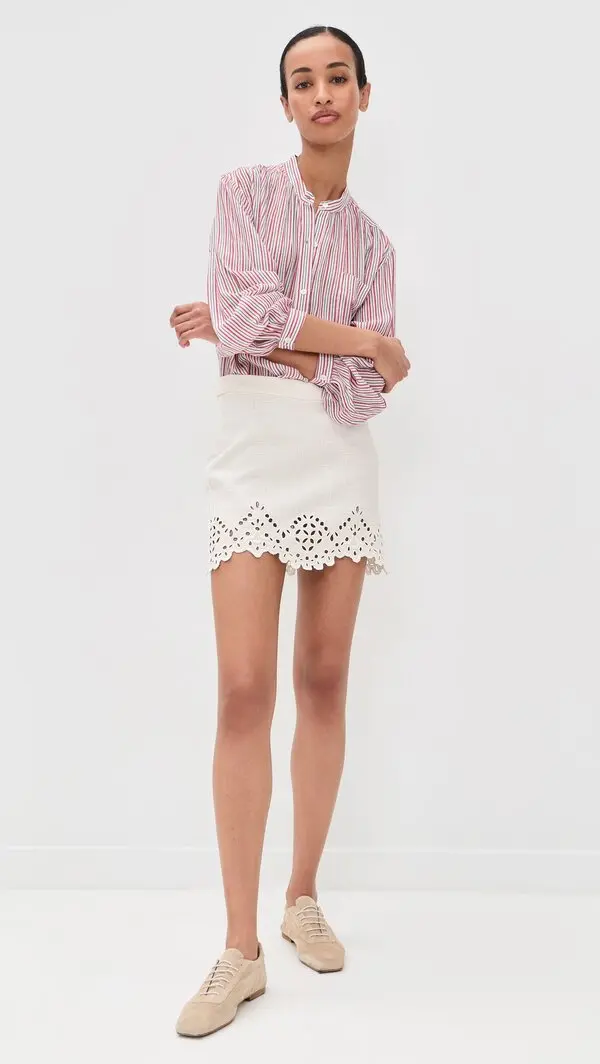 Isabel Marant Blouma Scalloped Mini Skirt
