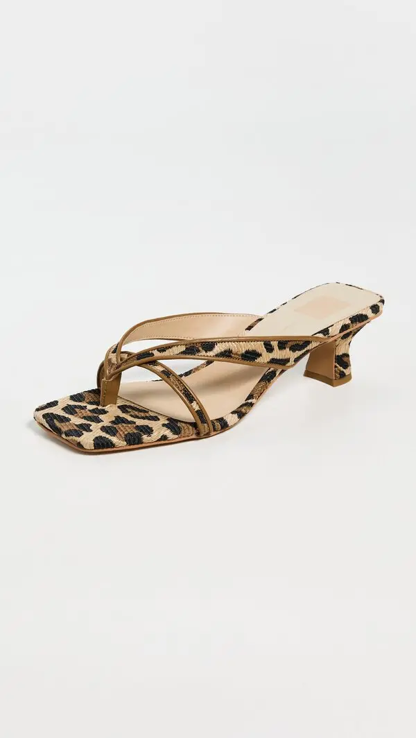 Dolce Vita Brevel Sandals - Leopard Raffia