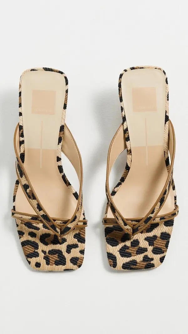 Dolce Vita Brevel Sandals - Leopard Raffia