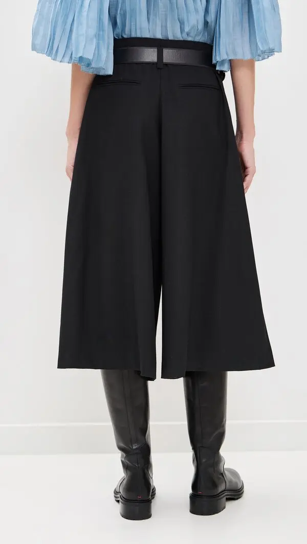 Sea Tropical Wool Belted Culottes