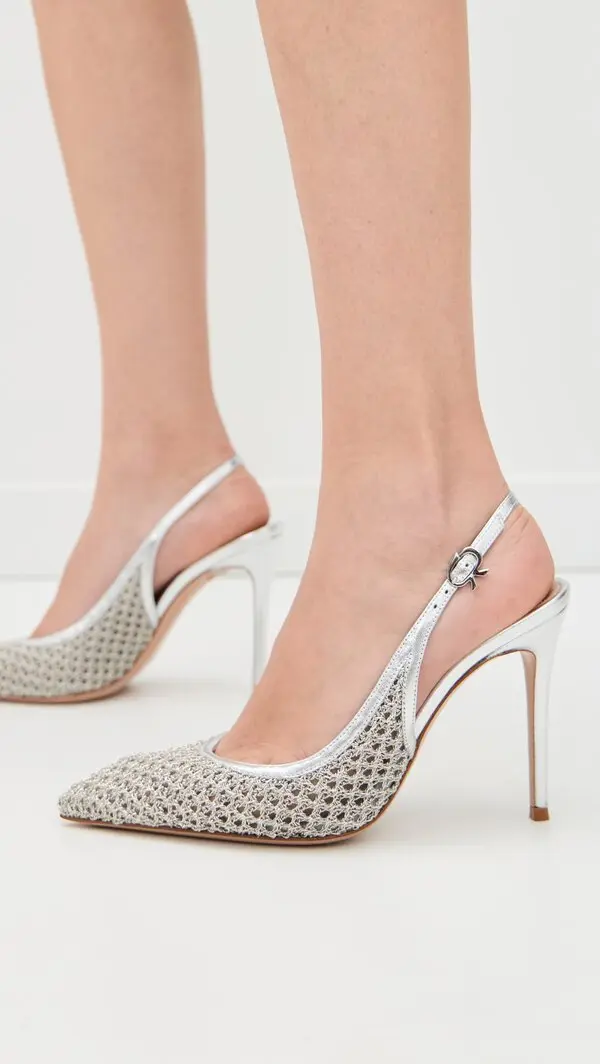 GIANVITO ROSSI Nikki Nappa Silk Heels