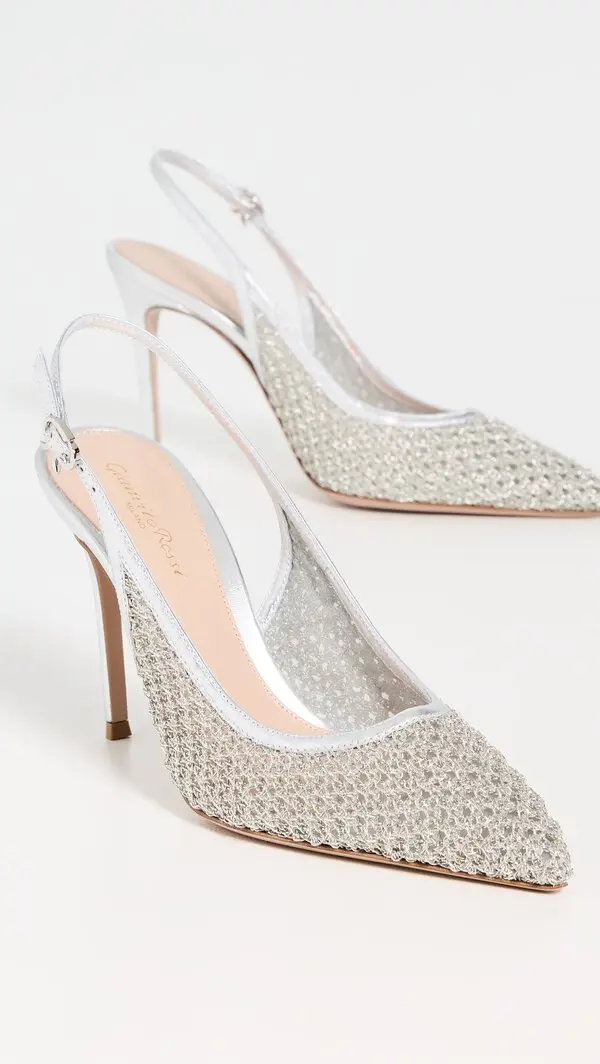 GIANVITO ROSSI Nikki Nappa Silk Heels