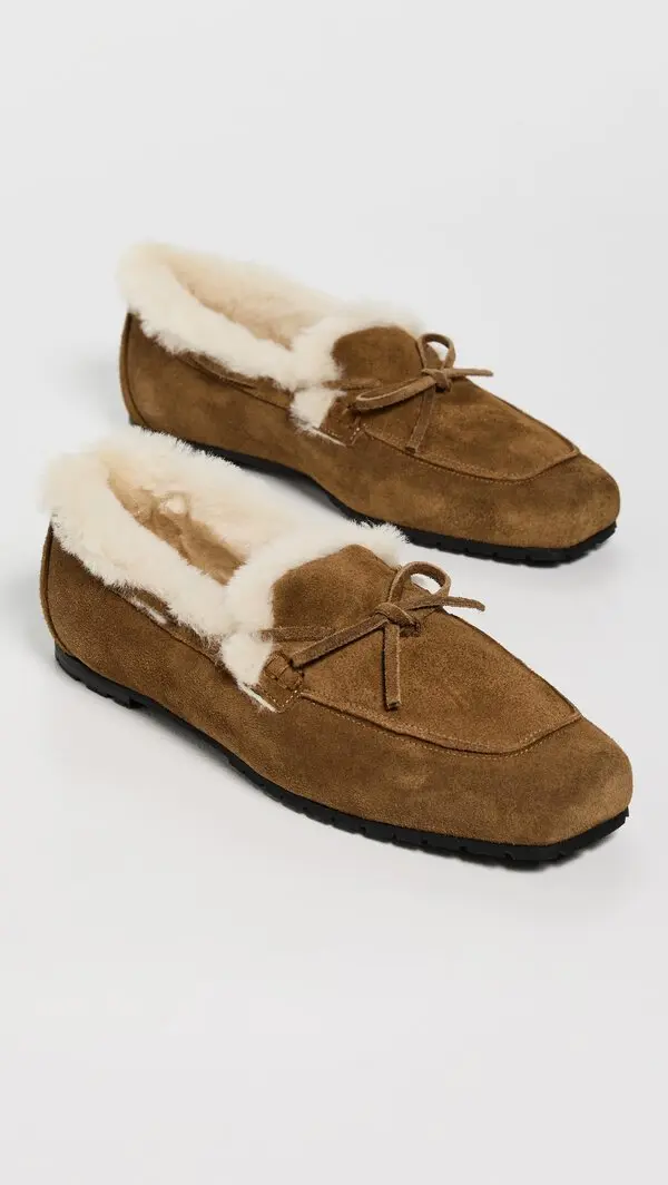AeydĒ Jasper Shearling Moccasin Loafers