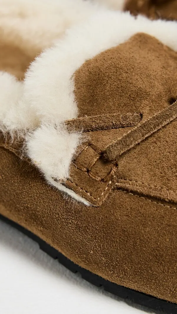 AeydĒ Jasper Shearling Moccasin Loafers