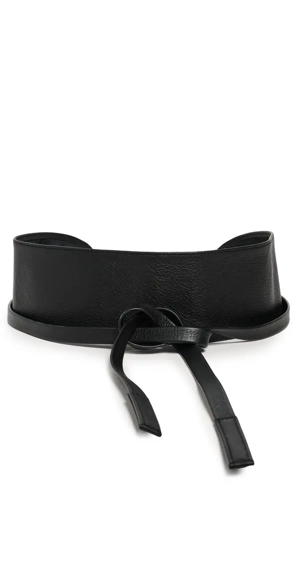 B-low The Belt Archer Leather Wrap Belt - Black