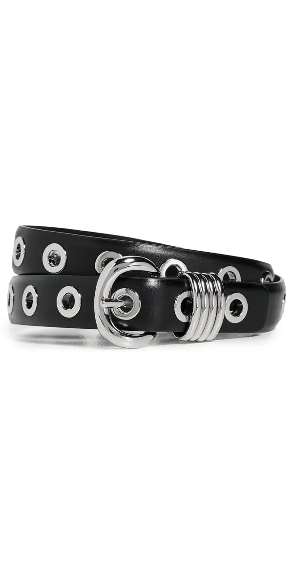 Madewell Metal Eyelet Belt - Black