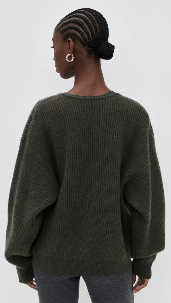 Pixie Market Deep V-neck Wool Sweater