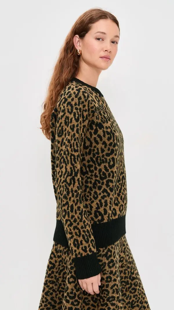 LE BOP Cheetah Print Pullover