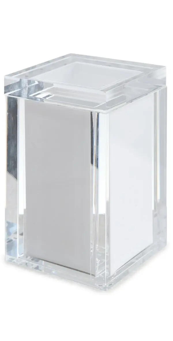 TIZO DESIGN Acrylic Canister With Lid And Insert - White