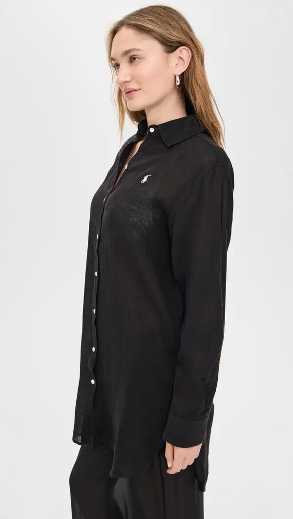 Polo Ralph Lauren Boyfriend Shirt - Black